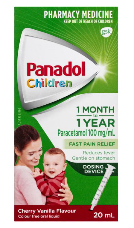 Panadol Children's Colourfree Baby Drops Syringe 20ml – Specialist ...