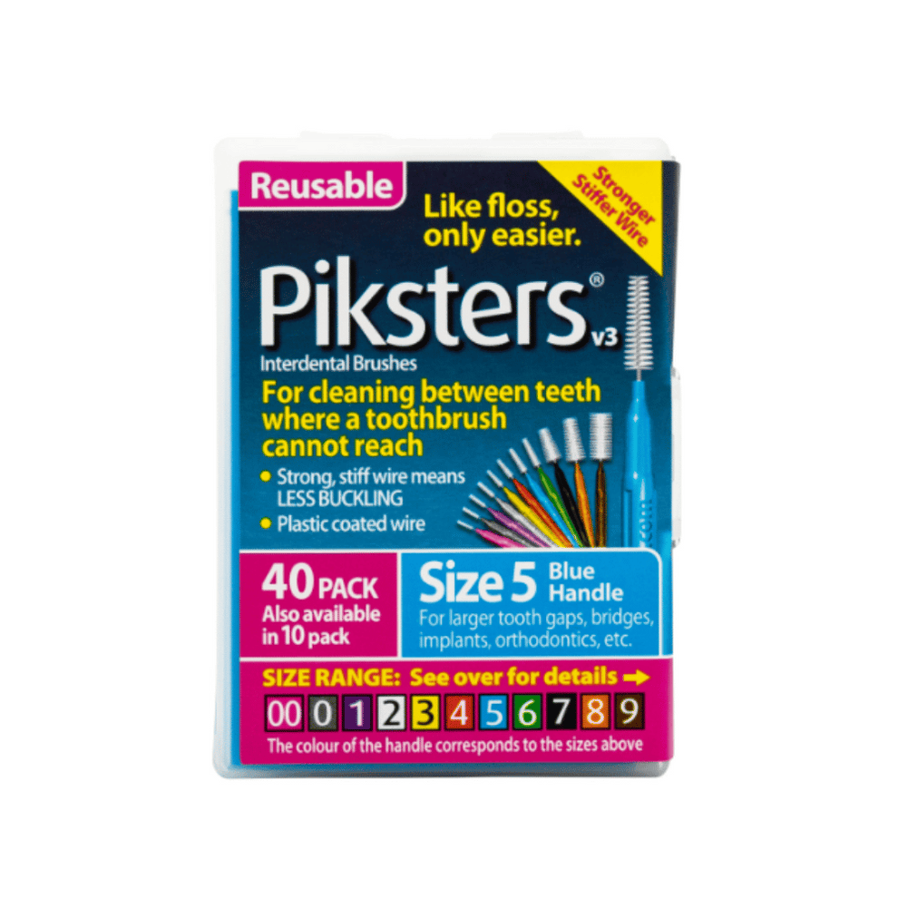Piksters Interdental Brushes Size 5 Blue 40 pack | Specialist Clinic ...