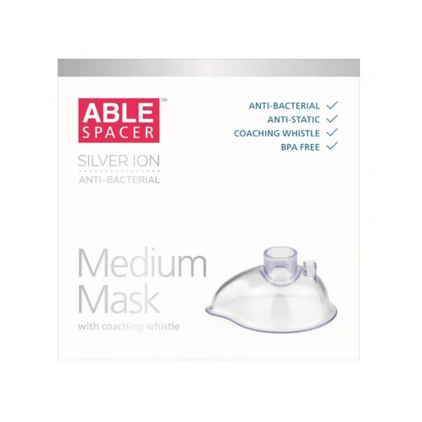 Able Spacer Medium Mask With Coaching Whistle | Specialist Clinic Pharmacy
