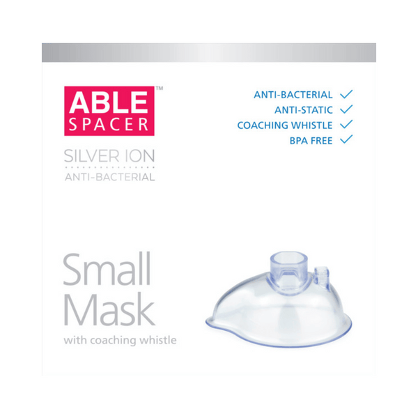 Able Spacer Small Mask With Coaching Whistle | Specialist Clinic Pharmacy