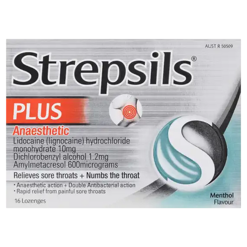 Strepsils Plus Anaesthetic Lozenges Menthol 16 Pack – Specialist Clinic ...