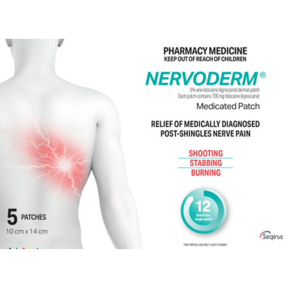 Nervoderm Medicated Patches 5 Pack | Specialist Clinic Pharmacy