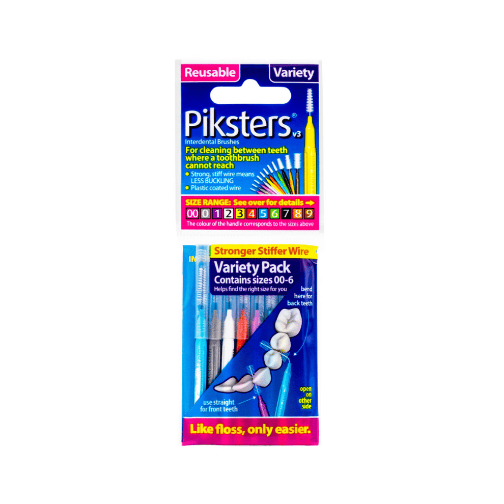 Piksters Interdental Brushes Variety Pack 8pk | Specialist Clinic Pharmacy
