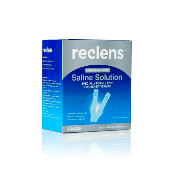 Reclens Saline Solution 15ml x 15 Vials | Specialist Clinic Pharmacy
